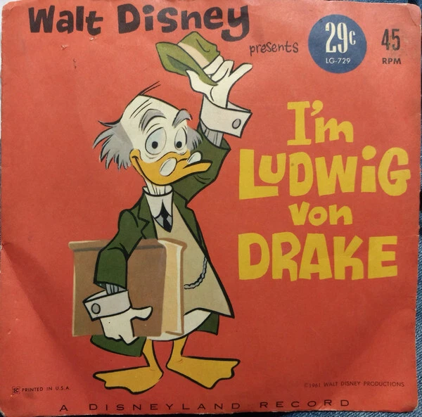 LUDWIG VON DRAKE - Je suis Ludwig von Drake (7") EUR 32,54 - PicClick FR