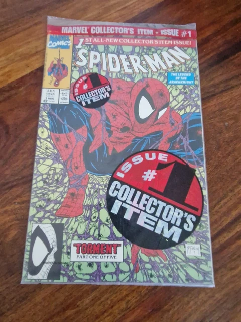 MARVEL SPIDER-MAN #1 Torment Todd McFarlane 1990 Collector's Item Issue - Colour £13.50 ...