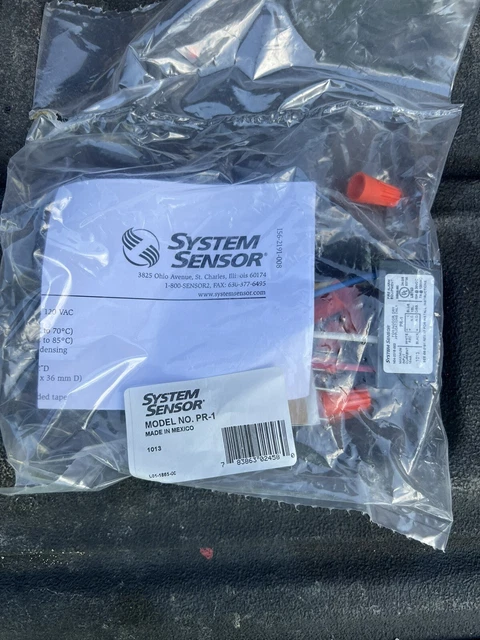 SYSTEM SENSOR | Model Number PR-1 Relay, Conventional, SPDT with LED ...