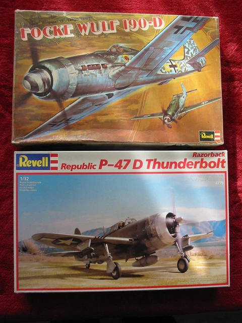 REVELL REPUBLIC P-47 D THUNDERBOLT RAZORBACK FOCKE WULF FW 190 D 1/32 Lot EUR 59,00 - PicClick FR