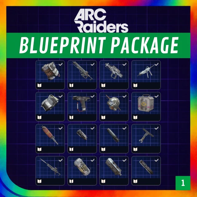 🌈ARC RAIDERS - Blueprint Package 1 🔥 16 Blueprints | Xbox One, PS5 & PC ...
