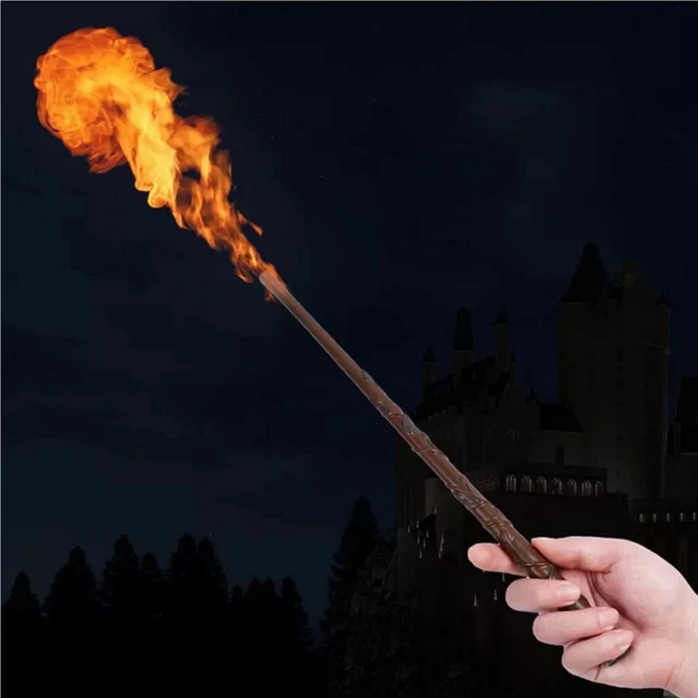 HARRY POTTER MAGIC Fire Wand Shooter Fireball Dumbledore Firing Wand ...