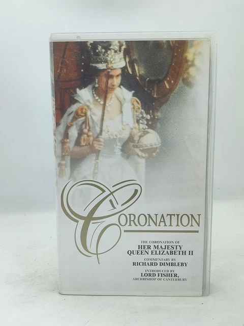 CORONATION HER MAJESTY Queen Elizabeth II On VHS Video Cassette Tape £7 ...