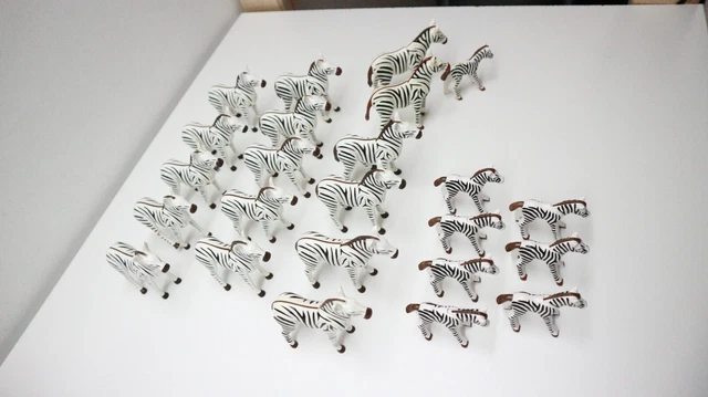 PLAYMOBIL ZEBRA HORDE group big set use savannah 4829 4827 4828 4830 ...