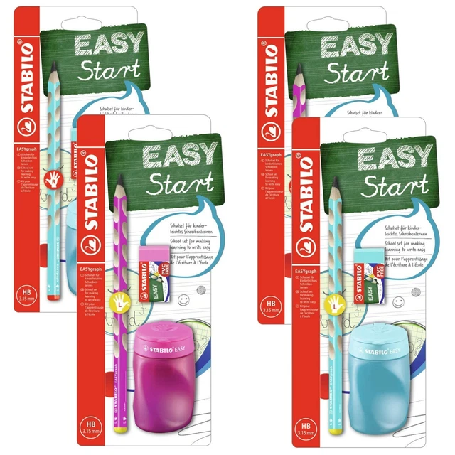 STABILO EASYGRAPH ÉCOLE Ensemble - Easygraph Crayon+Aiguiseur+Effaceur EUR 12,84 - PicClick FR
