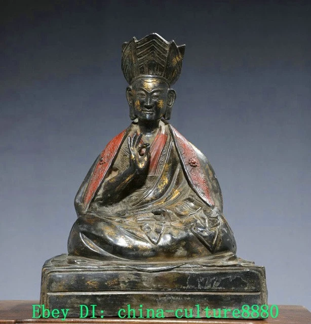13 'ANCIEN BOUDDHISME tibétain cuivre doré zongkabaye zongkabatu EUR 456,00 - PicClick FR