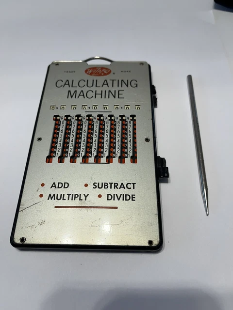 VINTAGE WIZARD MANUAL Calculating Machine Early Calculator with ...