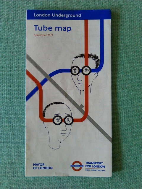 LONDON UNDERGROUND TUBE Map December 2019 £1.00 - PicClick UK