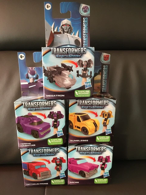 TRANSFORMERS ARCEE, TERRAN HASHTAG, MEGATRON, BUMBLEBEE & OPTIMUS ...