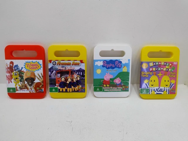 4 X ABC for KIDS DVD's including Peppa Pig, Yo Gabba Gabba, Fireman Sam ...