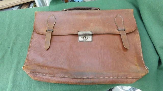 VINTAGE WW 2 German Army Officers Leather Briefcase £225.00 - PicClick UK
