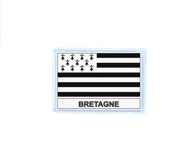 ECUSSON PATCH BADGE imprime drapeau bretagne breton EUR 3,29 - PicClick FR
