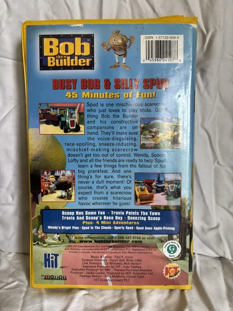 BOB THE BUILDER VHS: Busy Bob & Silly Spud - Kid favourite! Clamshell ...