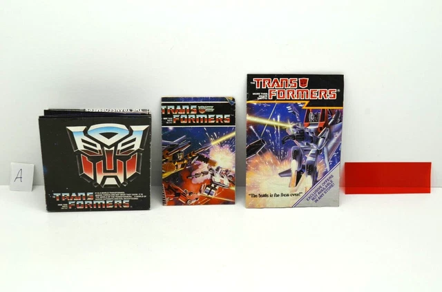 TRANSFORMERS ORIGINAL G1 Box Insert Catalog Checklist Mail Away Red ...