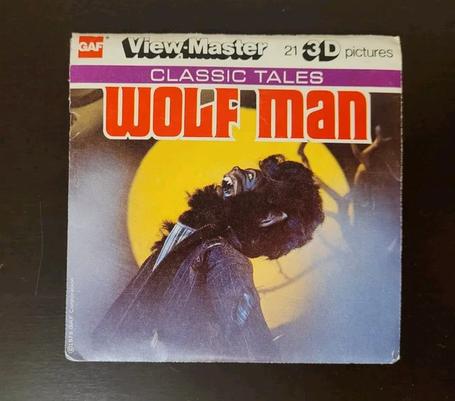 CLASSIC TALES 🎬VIEWMASTER CULT🎬 Wolf Man 🎬Very rare GAF Set EUR 27,50 ...