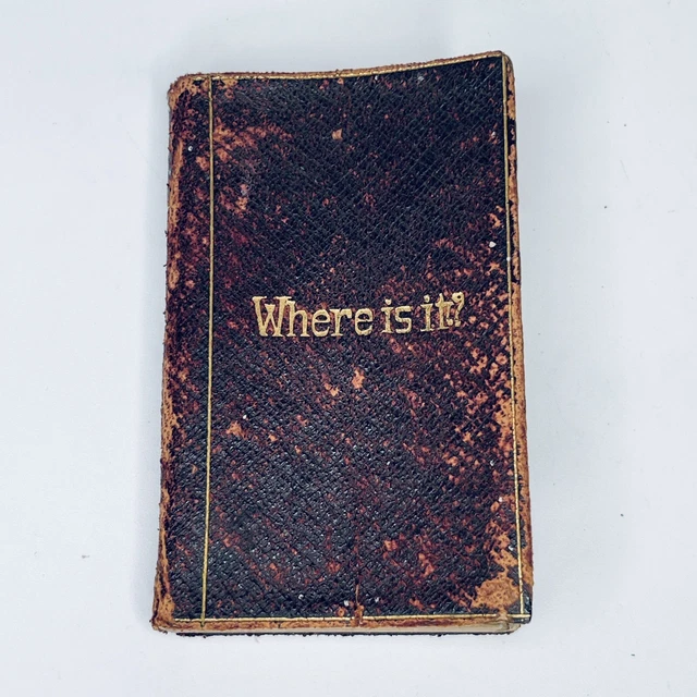 ANTIQUE EARLY 1900S Address Book Alphabetically Indexed Where is it ...