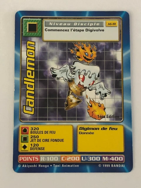 CARTE DIGIMON - Candlemon - 1ère Edition - Jd-41 - FR EUR 4,99 ...