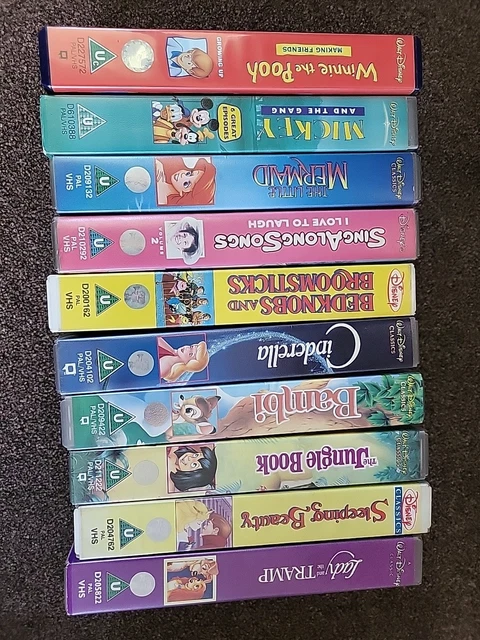 10 X DISNEY VHS Tapes £10.78 - PicClick UK