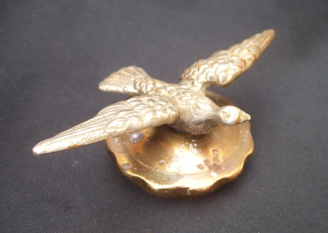 VINTAGE 1930S DOVE / PIGEON CAR MASCOT ~MORRIS 8 RADIATOR CAP BIRD HOOD ...