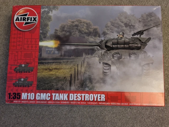 AIRFIX M10 GMC Tank Destroyer Model Kit A1360 in 1:35 Scale NO FLYING ...