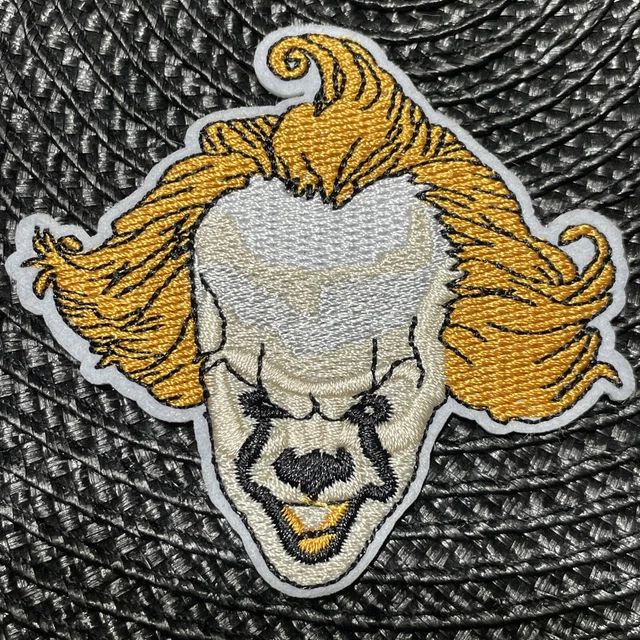 PENNYWISE FACE SCARY Clown It Classic Horror Movie Embroidered Iron On Patch $6.75 - PicClick CA