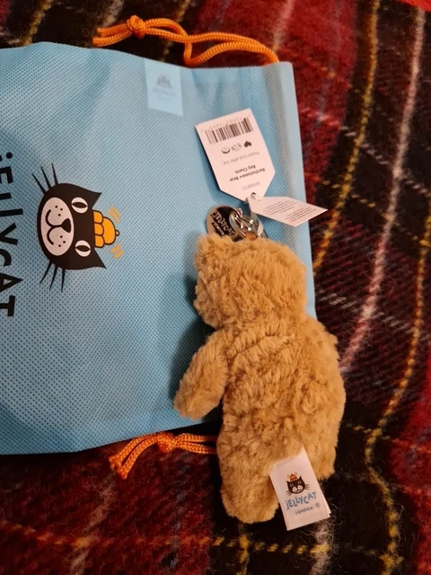 JELLYCAT BARTHOLEMEW BEAR Keyring New with Tags And Bag. £19.36 ...