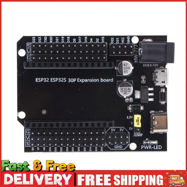 ESP32 SHIELD EXPANSION Board Type-C ESP-32S Development Board Power Board Module £4.55 - PicClick UK
