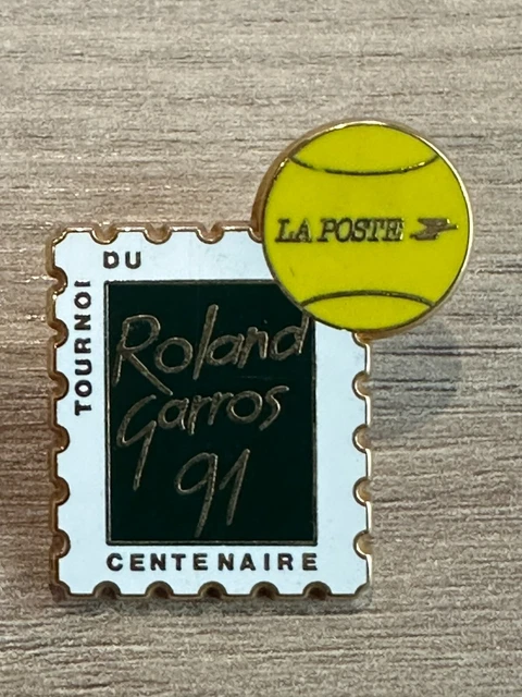 RARE PIN'S TENNIS Roland Garros La Poste 91 vert AFERS Qualité Arthus Bertrand EUR 15,00 ...