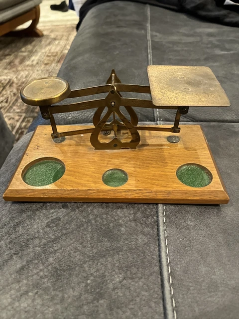 ANTIQUE BRASS VICTORIAN Letter Scales without Weights £10.00 - PicClick UK