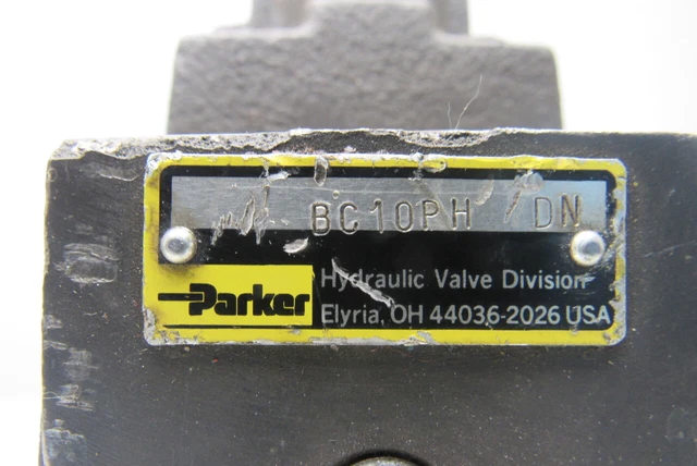VÁLVULA DE CONTROL de presión hidráulica Parker BC10PH 1-1/2" NPT EUR ...