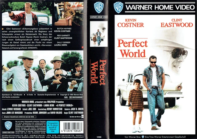 (VHS) VIDEOKASSETTE - Perfect World - Kevin Costner, Clint Eastwood ...