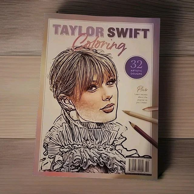 TAYLOR SWIFT COLORING MAGAZINE 32 Artistic Designs £1.59 - PicClick UK