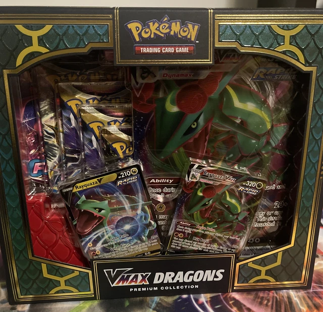 RAYQUAZA & DURALUDON VMAX Dragons Premium Collection Box - SEALED ...