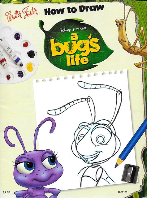 How To Draw A Bug S Life Disney Pixar Drawing Book 14 12 Picclick Uk