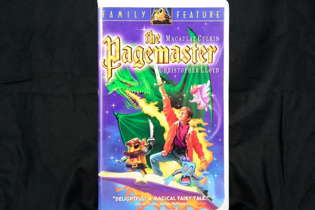 THE PAGEMASTER VHS 20th Century Fox- 1995 Macaulay Culkin, Christopher ...