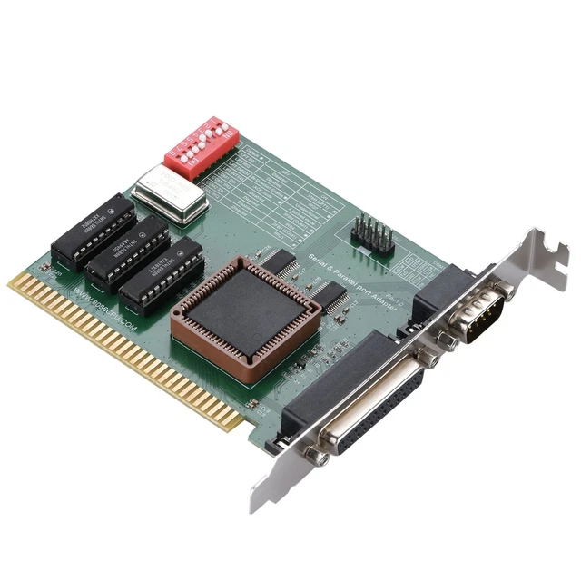 NEW ISA RS232 Serial & Parallel Port Expansion Card ISA COM1 COM2 LPT PC Adapter $52.68 ...