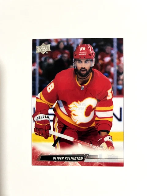 2022-23 UD UPPER Deck Oliver Kylington CLEAR CUT Insert Card #27 ...
