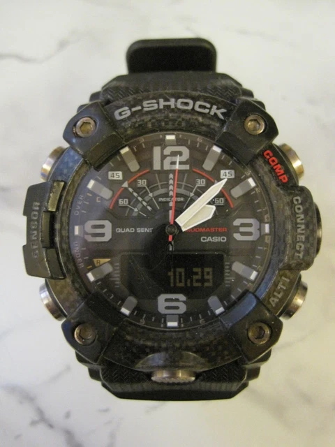 CASIO G-SHOCK GG-B100-1AER Men's Mudmaster Black Resin Strap Watch ...