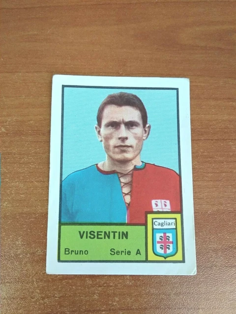 FIGURINA CALCIATORI VISENTIN - CAGLIARI Ed. MIRA 1964/65 originale EUR ...