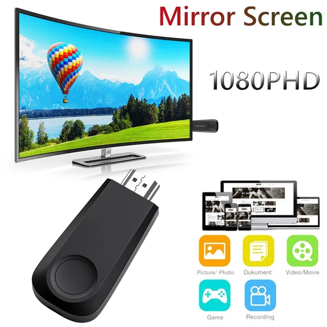 WIRELESS DISPLAY DONGLE Adapter 1080P Wireless HDMI Adapter Receiver ...