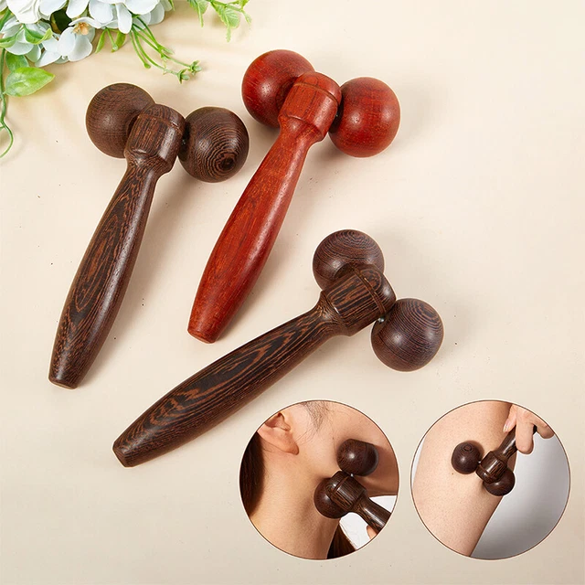 WOOD BODY FOOT Reflexology Acupuncture Tool Therapy Scrap Face Massager ...