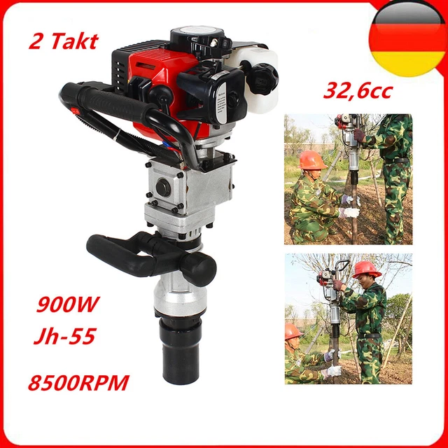 2 TAKT BENZIN Motor Pfahlramme Pfostenramme Pfostentreiber Ramme ...