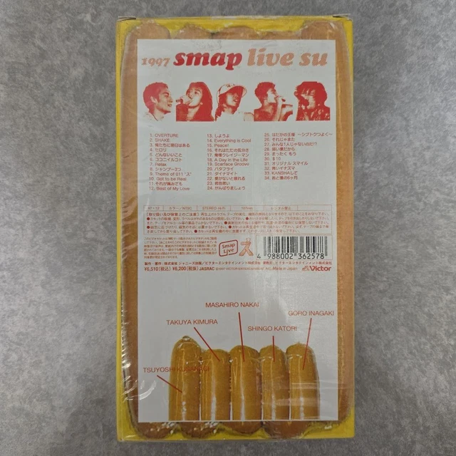 SMAP 6 VHS video tapes extremely rare Takuya Kimura 5 photos 3 CDs sold ...