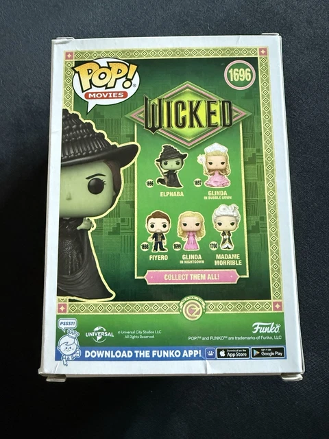 FUNKO POP! WICKED - Elphaba Glitter Amazon Exclusive #1696 £14.00 ...
