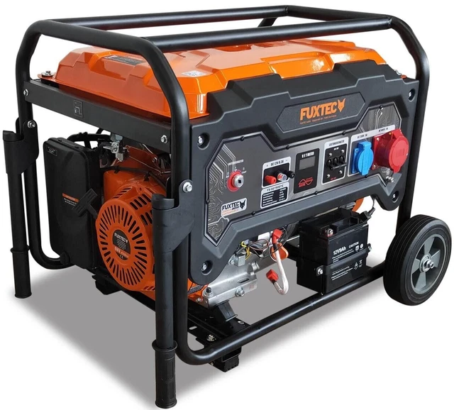 GENERATORE DI CORRENTE benzina 6,5 kw avviamento elettrico monofase ...