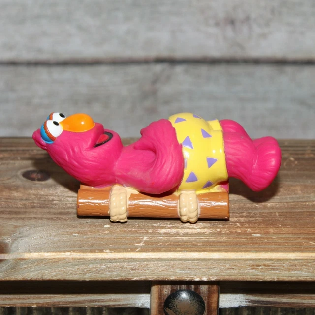 SESAME STREET MUPPETS 4.5" Telly Monster Raft Henson Figure Bath Pool ...