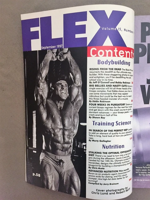 FLEX BODYBUILDING MUSCLE Magazine \ Shawn Ray + Dorian Yates \ 09-97 £8 ...