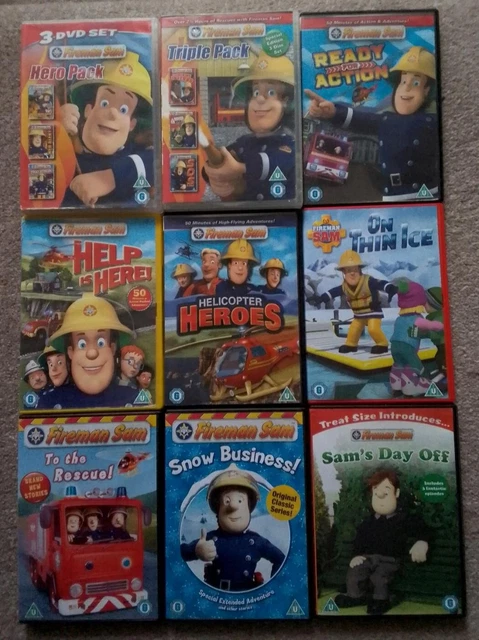 FIREMAN SAM - Massive 13 DVD Bundle - Hero Pack/Triple/Ready/Help ...
