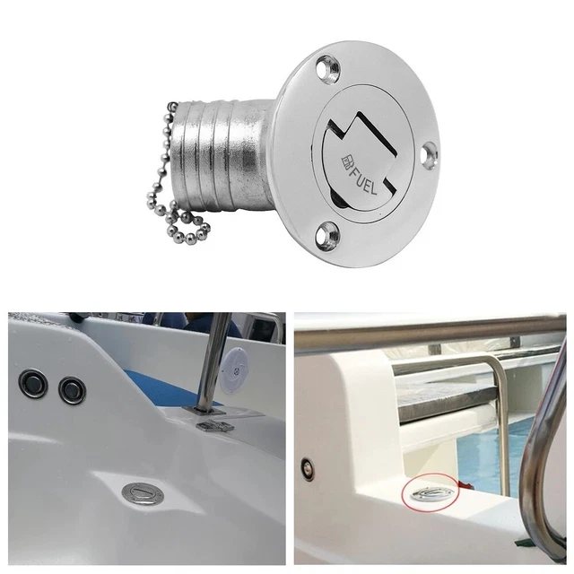 STEEL DECK FILLER Cap Gas Fuel Diesel Waste Water Marine Boat Tank Deck ...