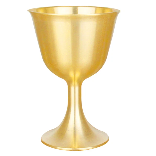 OFFERING CUP TIBETAN Butter Lamp Metal Liquor Cup Brass Wine Goblet £11 ...